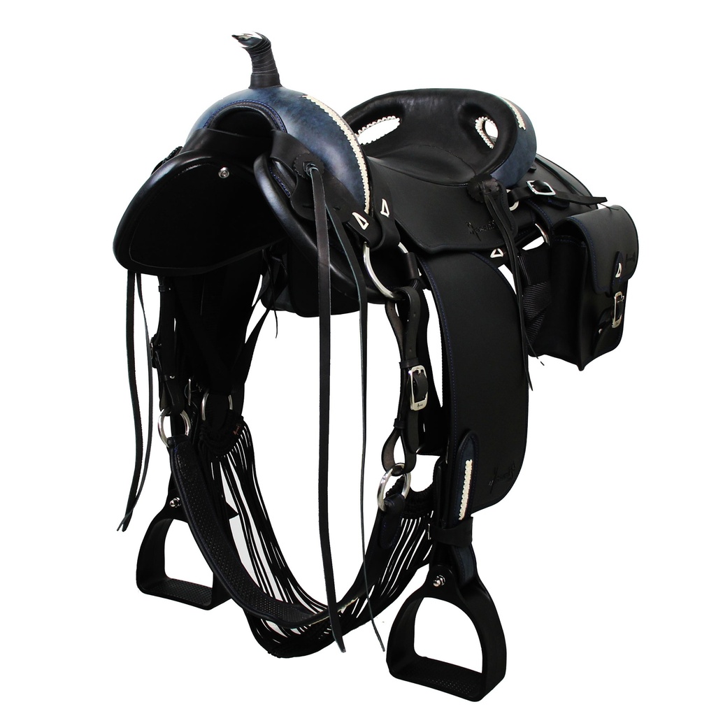 Silla Majestuosa Mesacé para montar a caballo impermeable y cuero